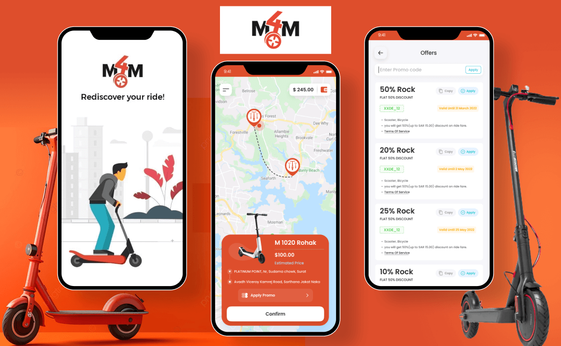 Scooter and Bike Sharing Software Solution - Squillion Tech